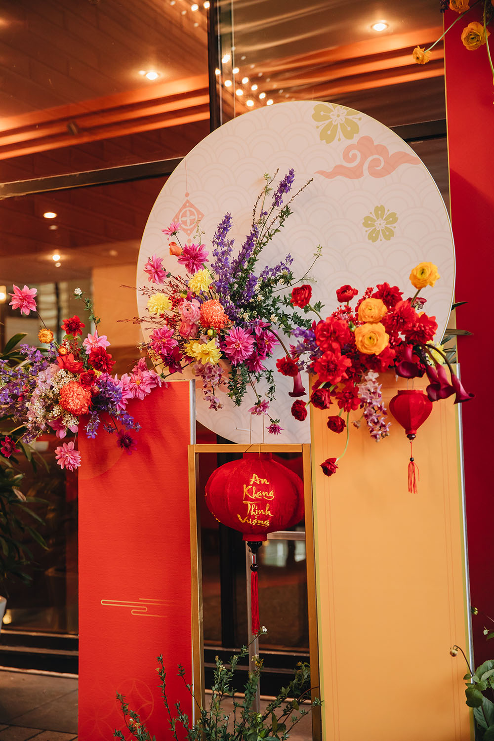 FULL OF THE COLORS OF SPRING IN TET 2022 BACKDROP