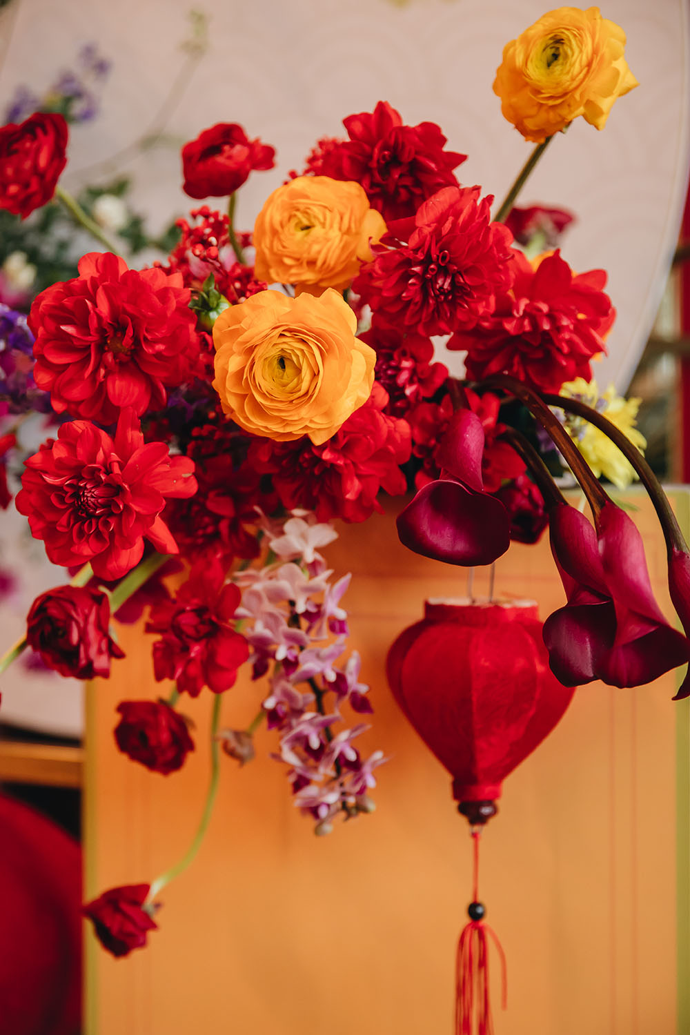 FULL OF THE COLORS OF SPRING IN TET 2022 BACKDROP