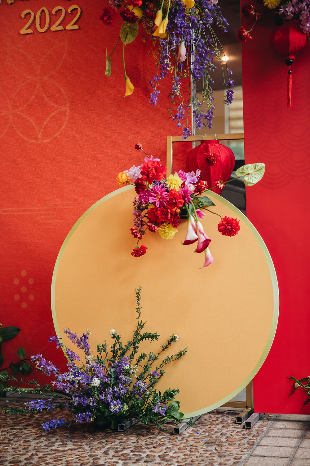 FULL OF THE COLORS OF SPRING IN TET 2022 BACKDROP